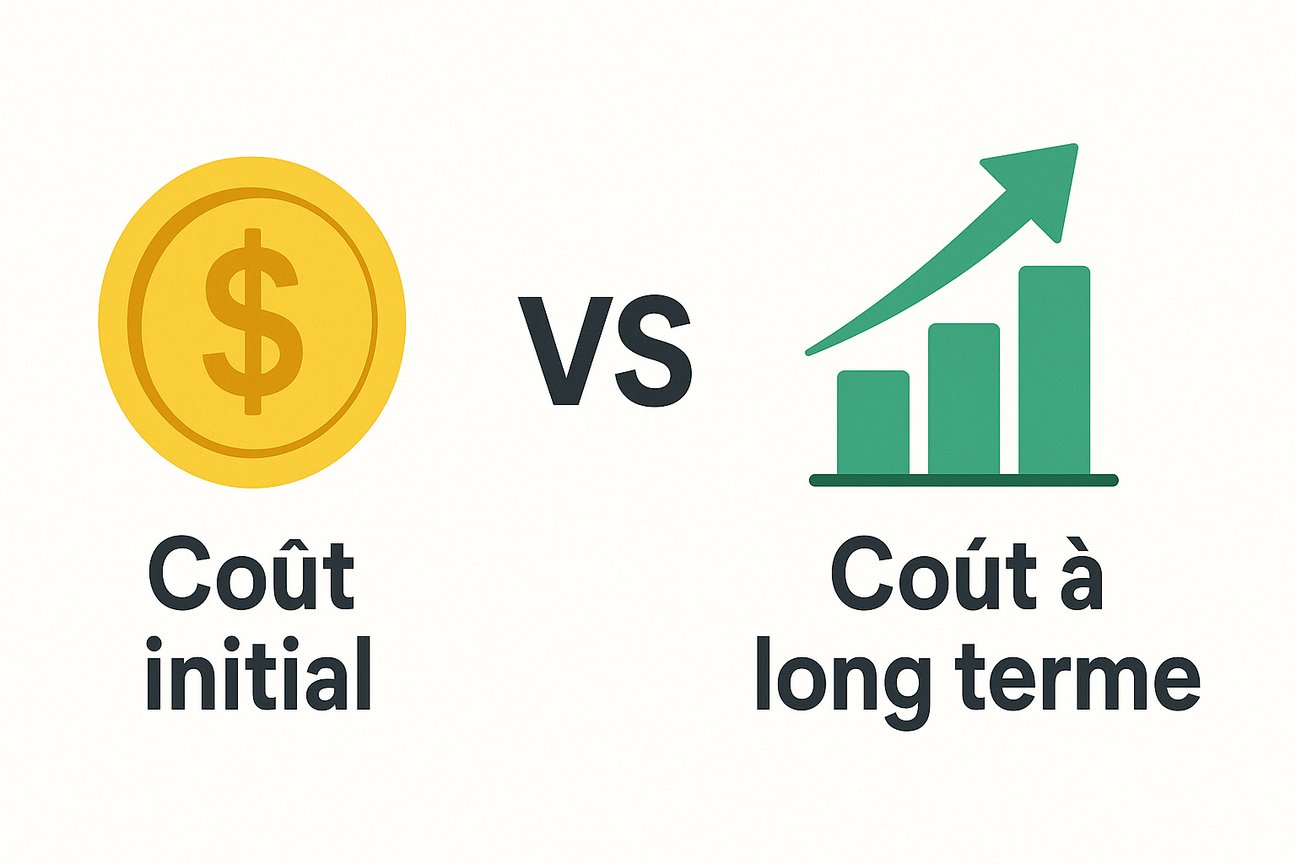 Coût initial vs coût à long terme : le vrai calcul à faire